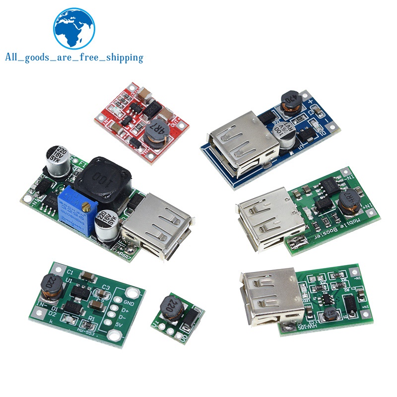 DC-DC Boost Module 0.9-5V To 5V 9V 480MA 600MA 1200MA 2000MA USB Output ...