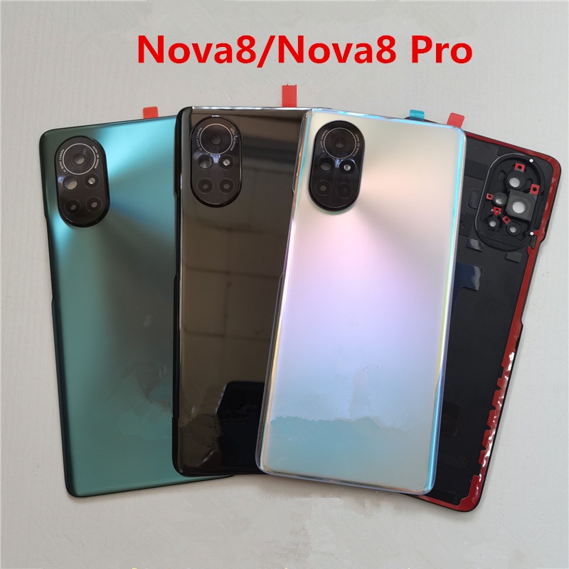 Nova8 Housing For Huawei Nova 8 6.57" / Nova8 Pro 6.72" Battery Cover Repair Replace Back Door ...