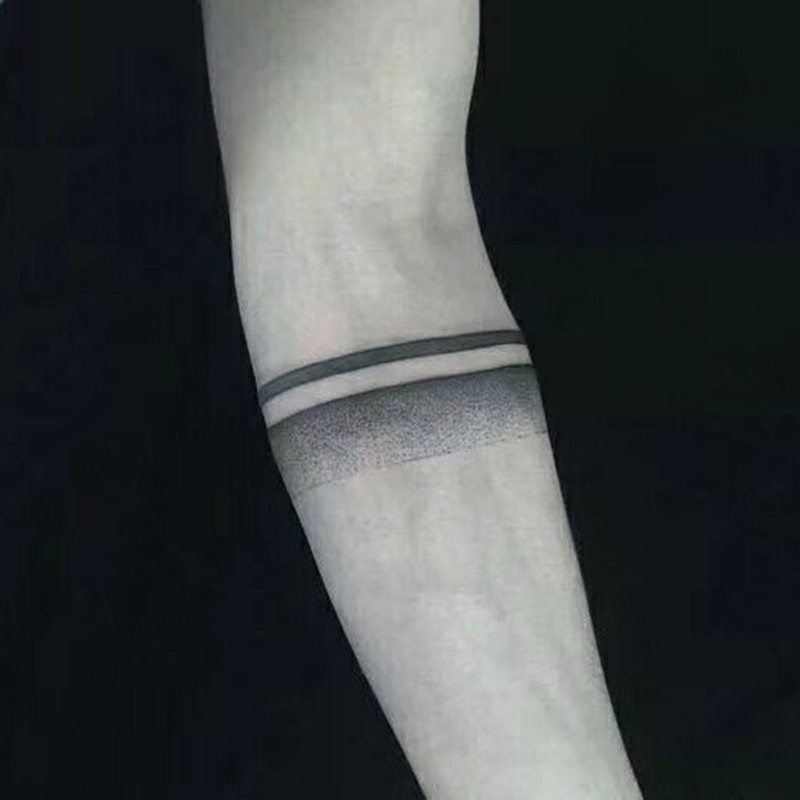 Armband Big Temporary Tattoo Sticker Waterproof Adult Men Women Black ...