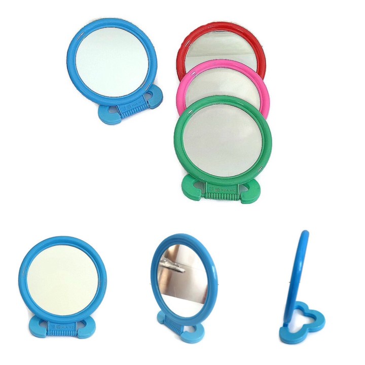 Stand Up Vanity Mirror Portable Handy Mirror Personal Grooming Mirror ...