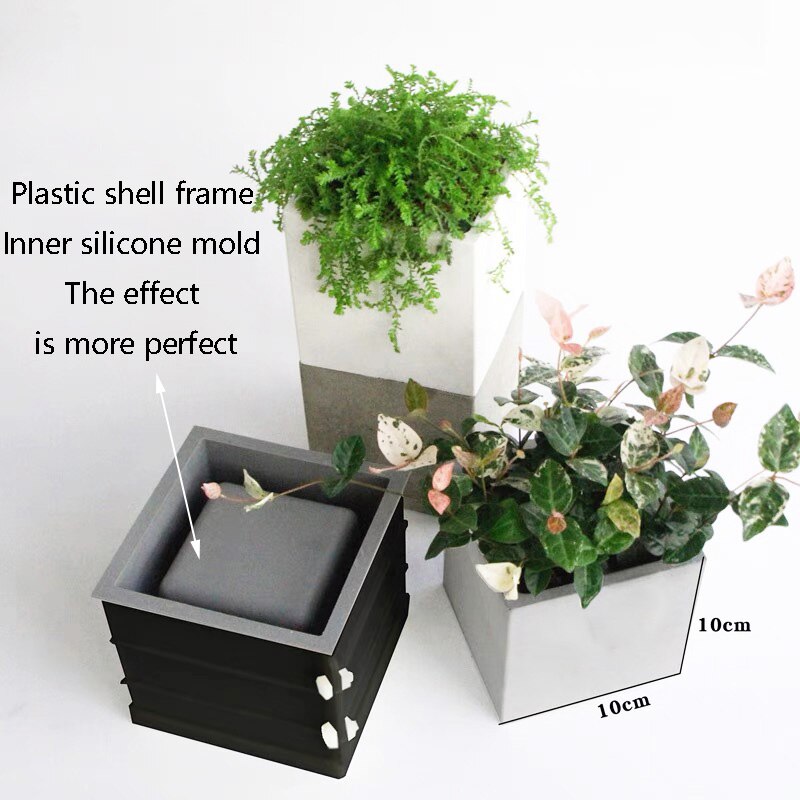 DIY Large Concrete Pot Silicone Mold 15cm Round Planting Cement Flower ...