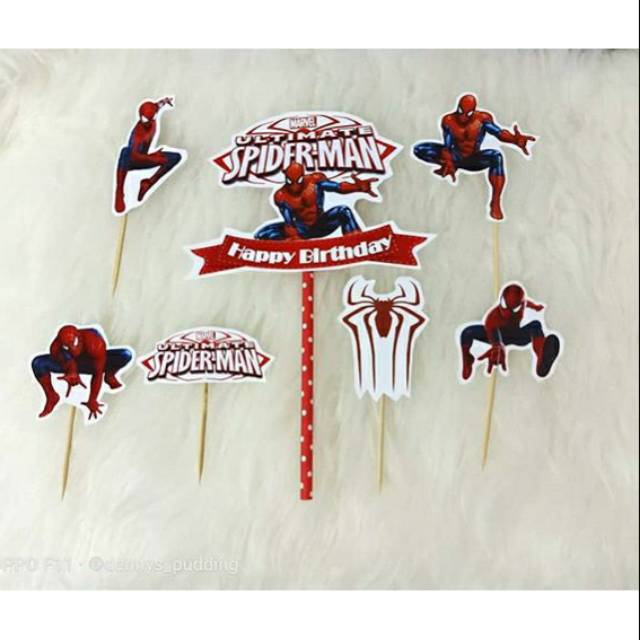 Spiderman topper venom topper superhero birthday topper tart topper ...