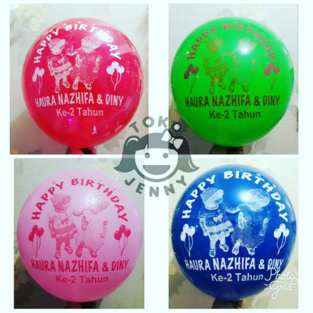 Birthday Screen Printing Balloons Pictures Of Child | Shopee Philippines