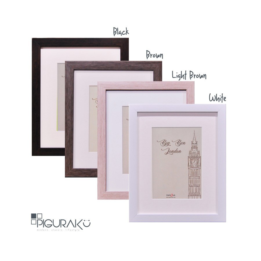 Minimalist Frame 10R (20x25cm) - Matboard Hole 5R - Photo Frame Frame ...
