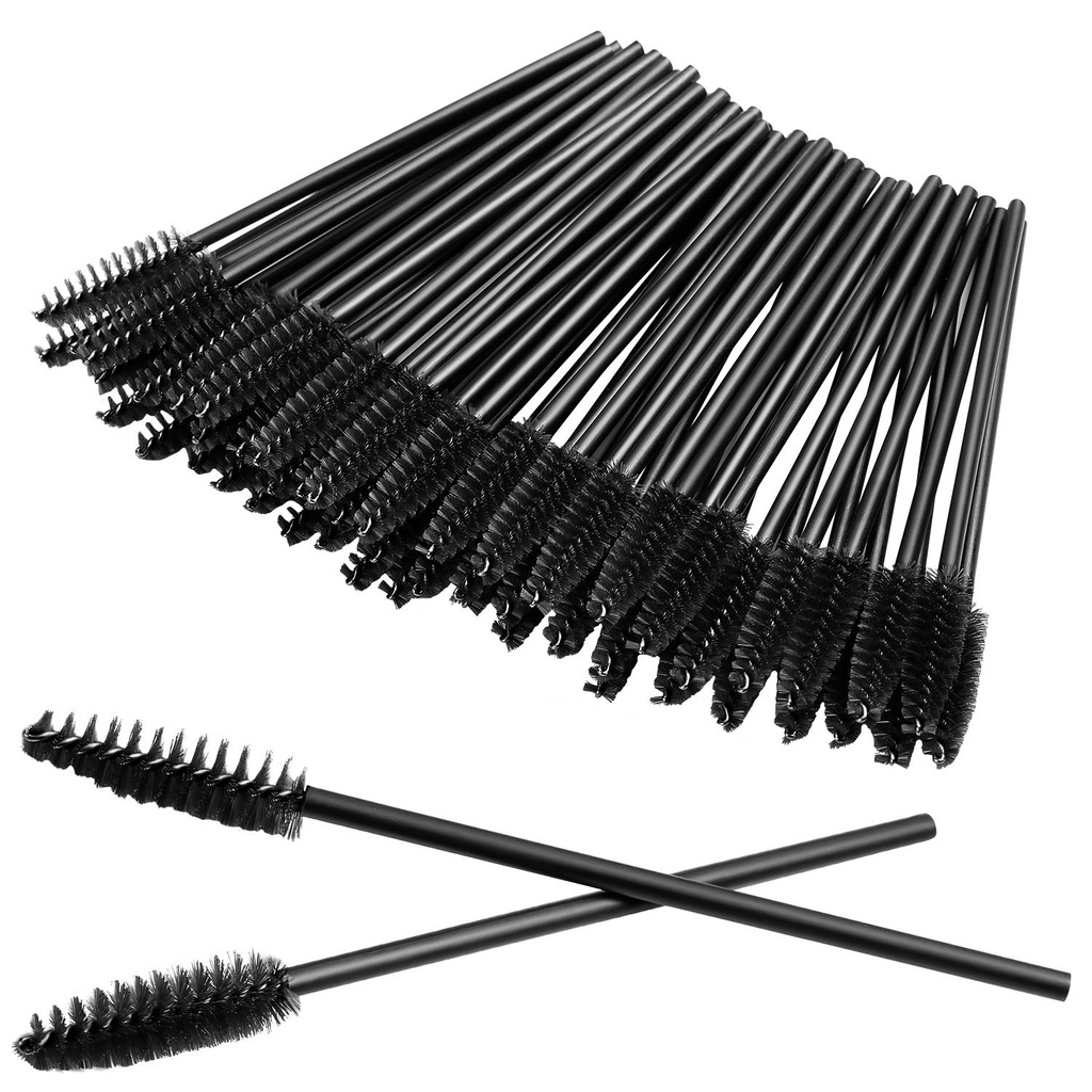 50pcs black Disposable Eyelash Brush Mascara Wand Applicator Brush ...