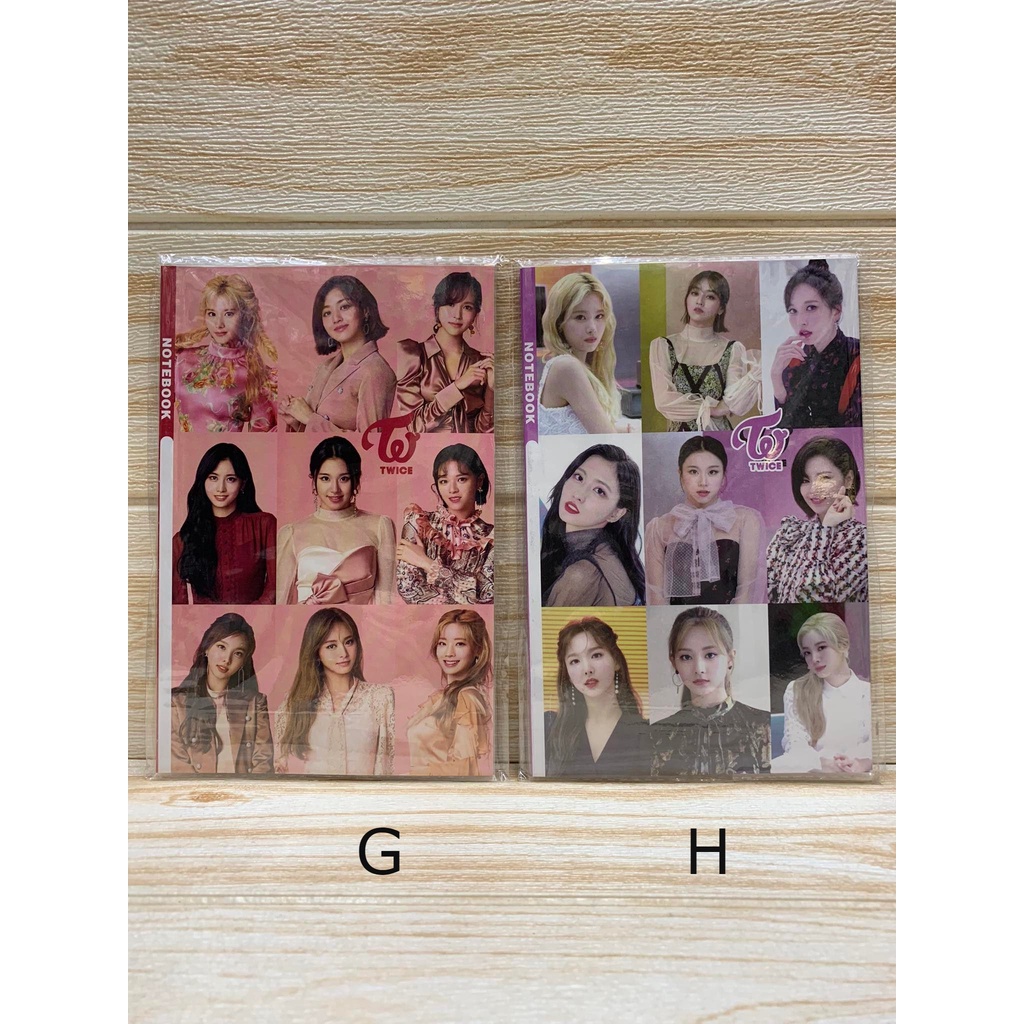 TWICE NOTEBOOK KPOP 60 LINED PAGES with plastic cover | Shopee Philippines