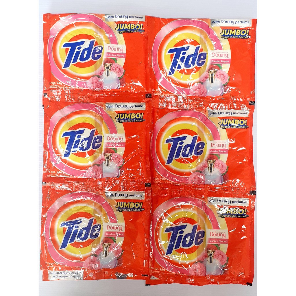 TIDE POWDER JUMBO BIGGEST SACHET Assorted sold per half dozen (6 sachets only) | Shopee Philippines