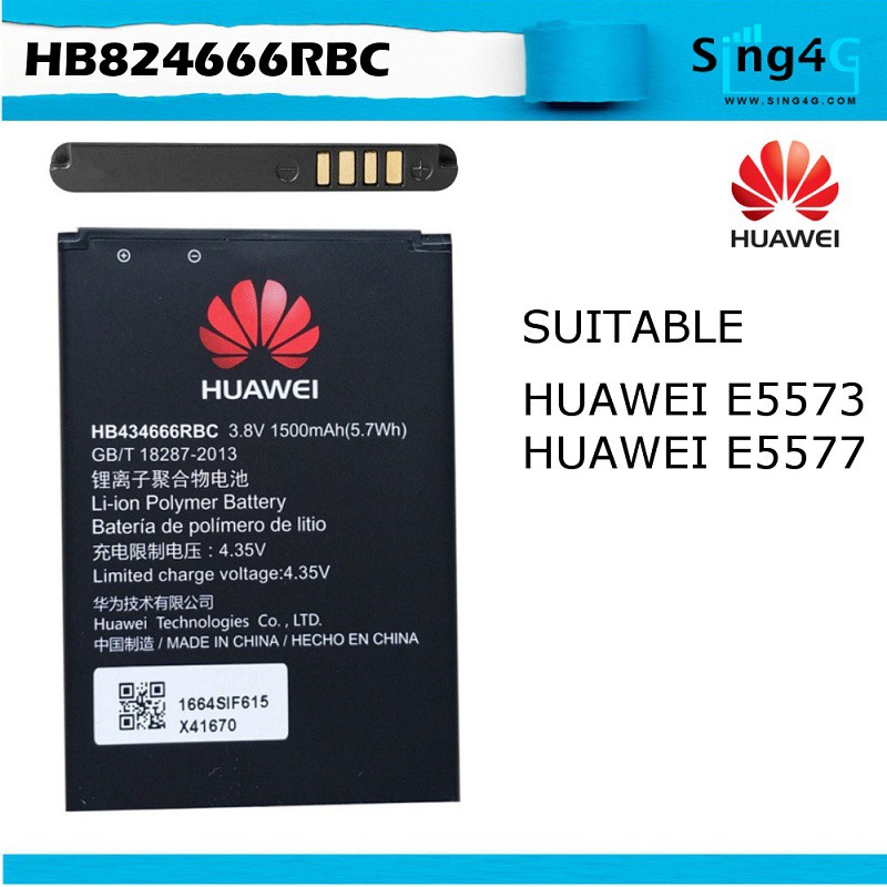 Battery huawei E5573 E5577 HB434666RBC 1500mAH (READY STOK) | Shopee ...