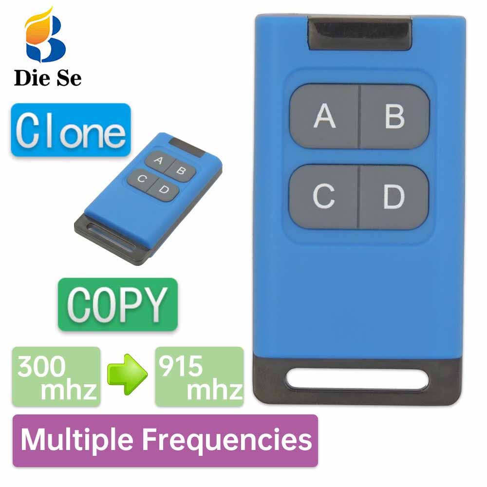 300MHz~915MHz Multi-Frequency Copy Remote Control Garage Door Clone Transmitter Can Store 8 ...