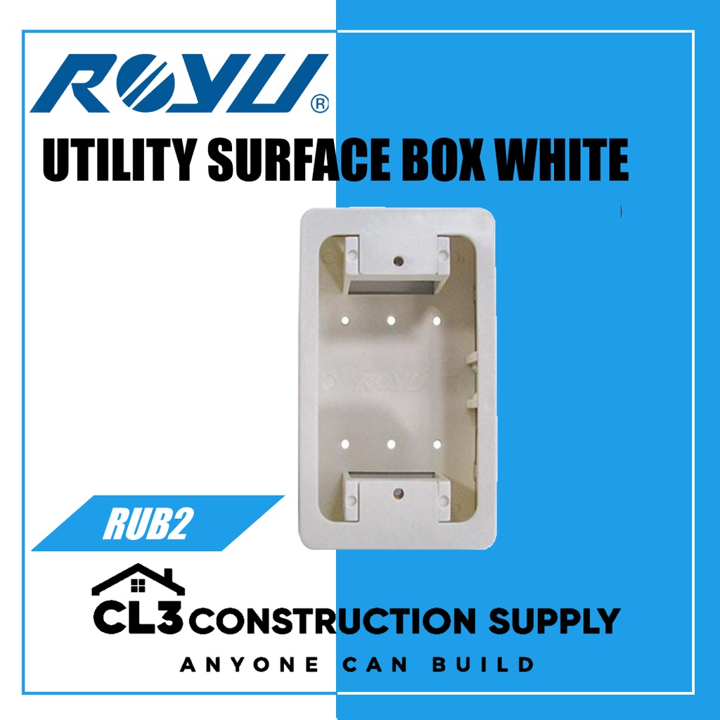 ROYU UTILITY SURFACE BOX WHITE (RUB2) | Shopee Philippines