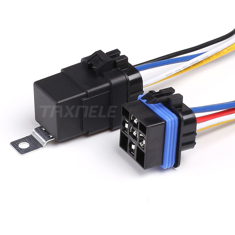 TAXNELE Automobile car Relay Waterproof DC12V 24V 40A 5Pin 4pin Auto ...
