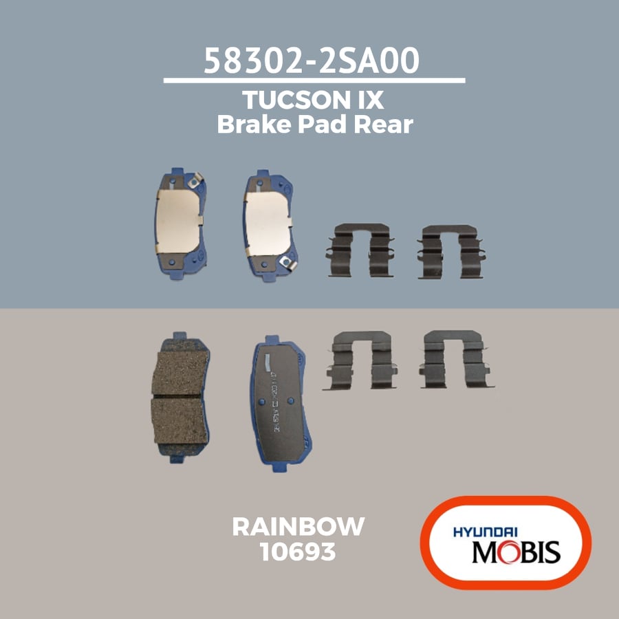 Brake Pad Rear for HYUNDAI Tucson IX [Mobis Original] Part #;58302 ...