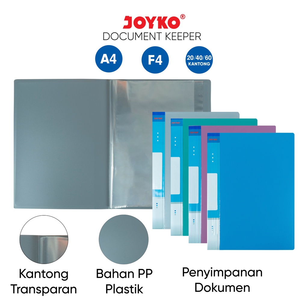 Document Keeper Clear Holder Joyko DK Document File Folder | Shopee ...