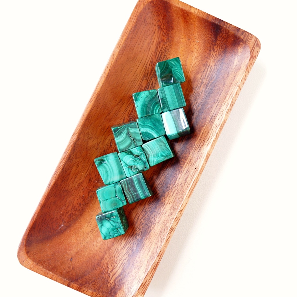 Malachite Square Tumbled Stone | Crystal of Transformation and Change ...