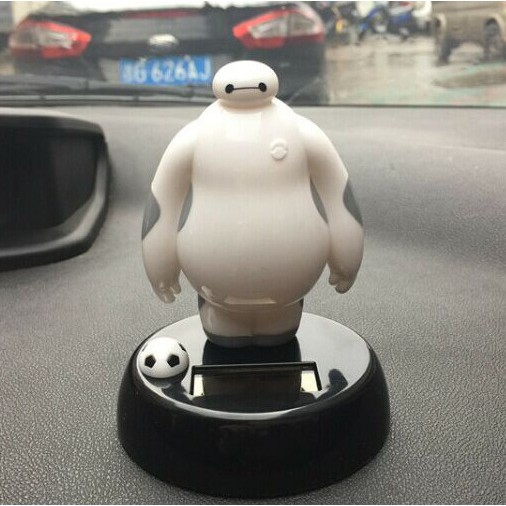 Cute Baymax Bay Max Rocking Solar Power Car Display | Shopee Philippines