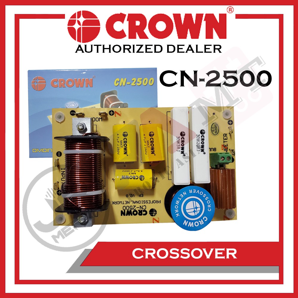 Crown (CN-2500) 2 way 500 watts Passive Crossover Dividing Network ...