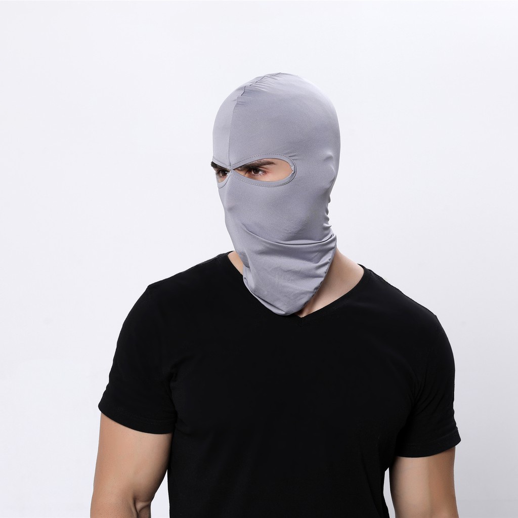 30 Colors Balaclava Ice Silk Dust-Proof Full Face Mask With 2 Holes ...