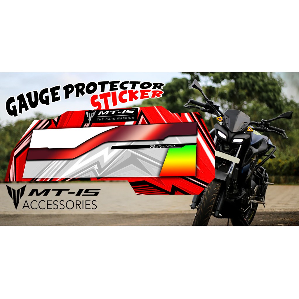 Gauge Protector Sticker Yamaha MT15 Red V3 | Shopee Philippines