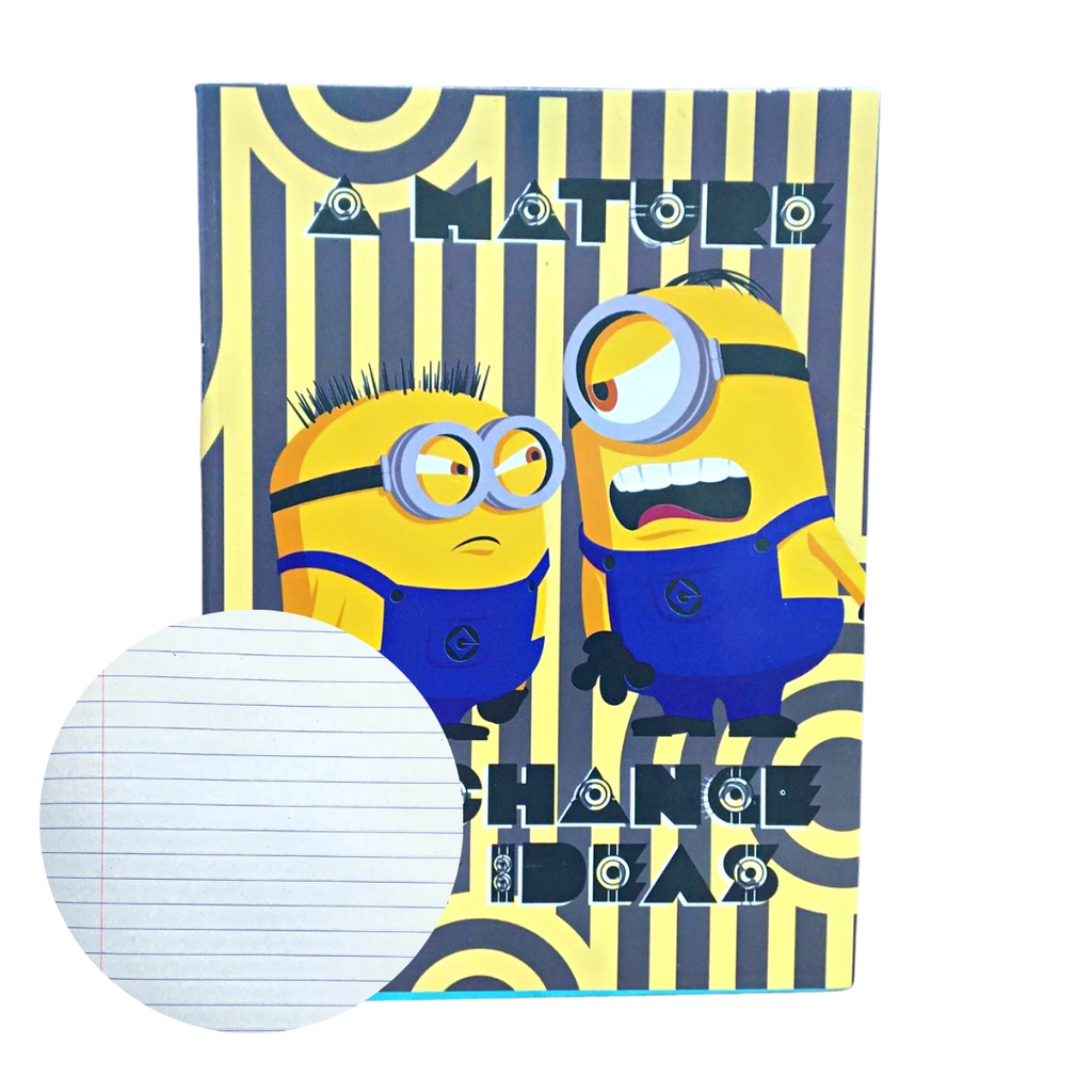 Cartoon Characters Composition Notebook Avengers, Minions, Disney ...