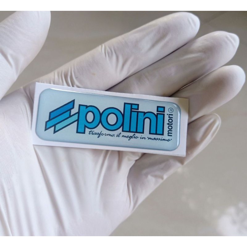 Polini Sticker Emblem Embossed resin Flexible | Shopee Philippines