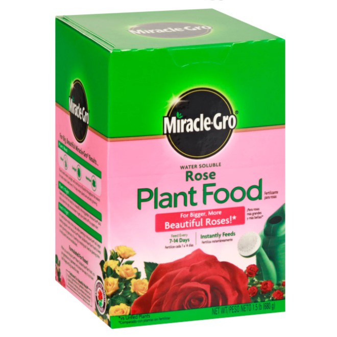 Miracle Gro Water Soluble Rose Plant Food 1.5lb (680 grams) | Shopee ...