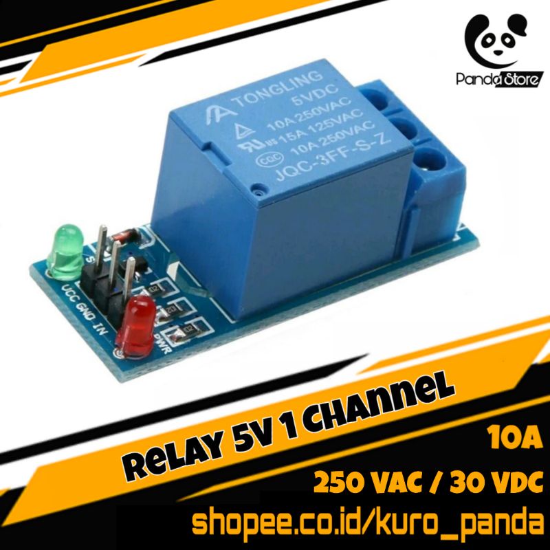 Relay 5V 1 Channel Output 250VAC 30VDC 10A Module ARDUINO UNO MEGA ...