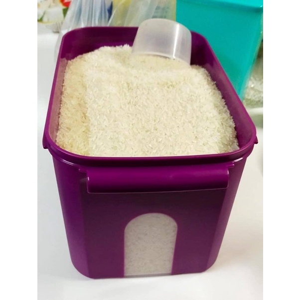 Tupperware Window Treasure Rice Keeper 6.5L 8.7L 1 unit Rectangular ...