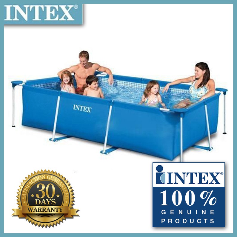 Intex 28271 Rectangular Frame Pool 2.6m x 1.6m x 0.65m | Shopee Philippines