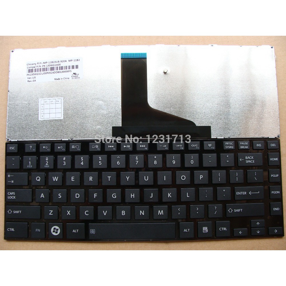 Toshiba Satellite C800D C840 M800 M805 L800 L805 L830 Keyboard | Shopee ...