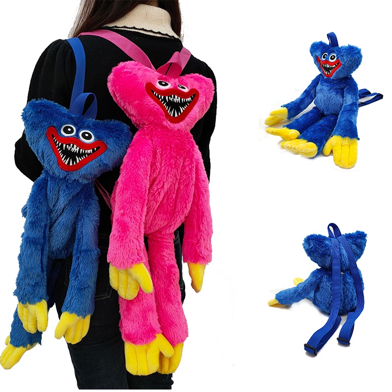 Poppy Playtime Plush Backpack Huggy Wuggy Plushie Cartoon Game Stuffed ...