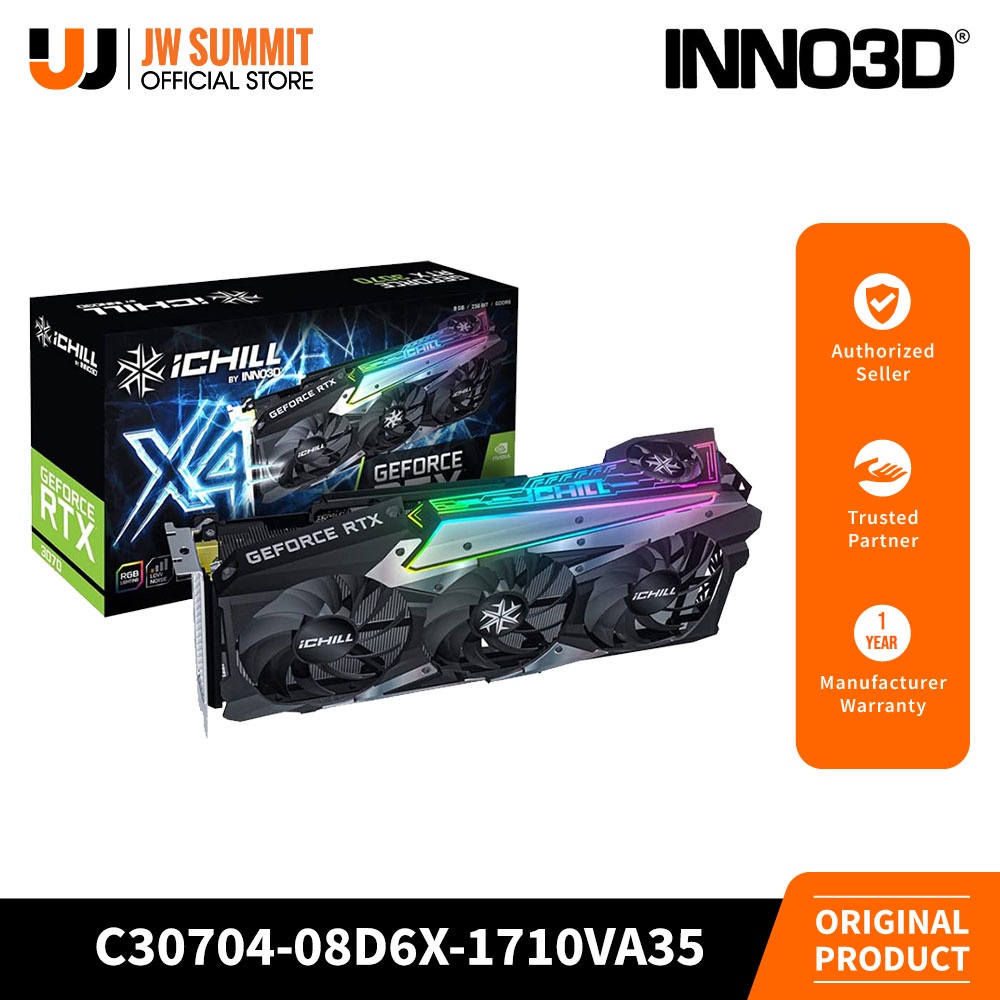 INNO3D GeForce RTX 3070 iCHILL X4 8GB GDDR6 256BIT Gaming Graphics Card ...