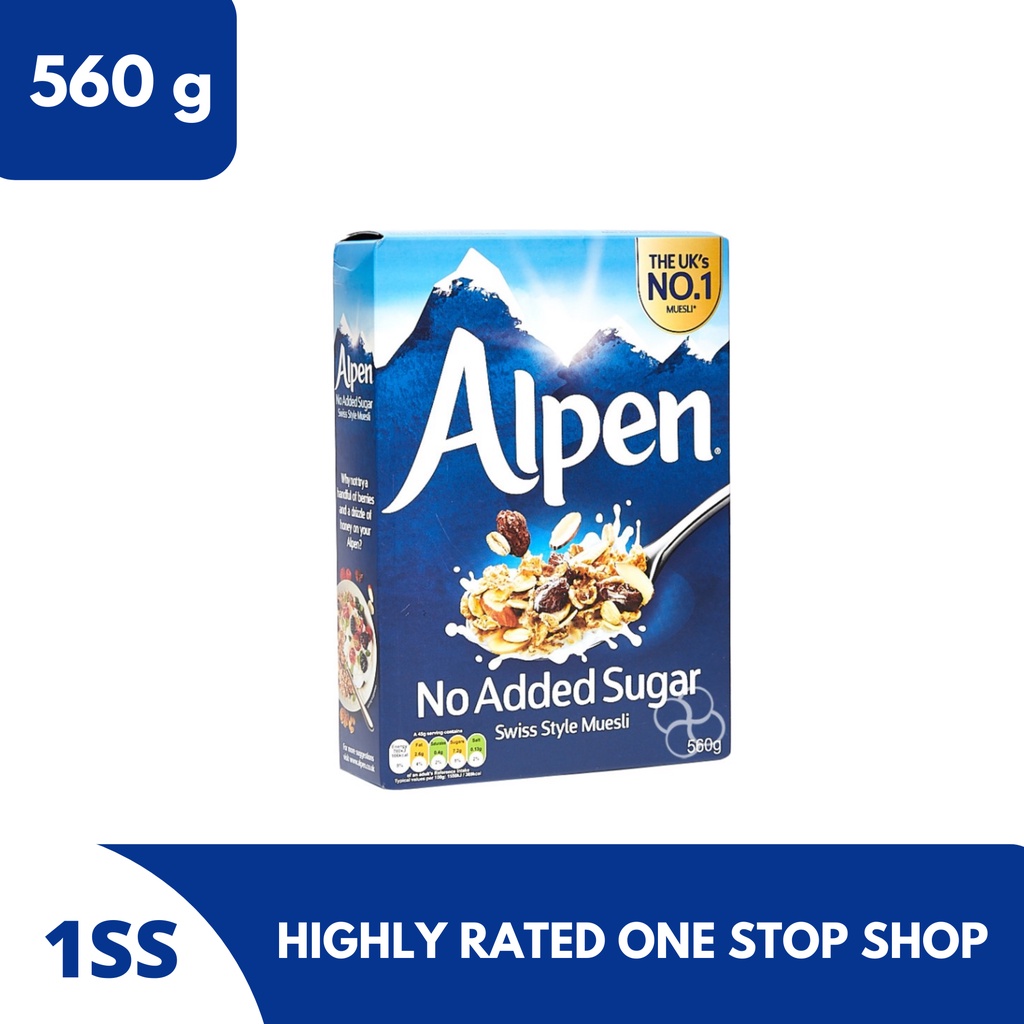 Alpen No Added Sugar Swiss Style Muesli Cereal, 560g | Shopee Philippines