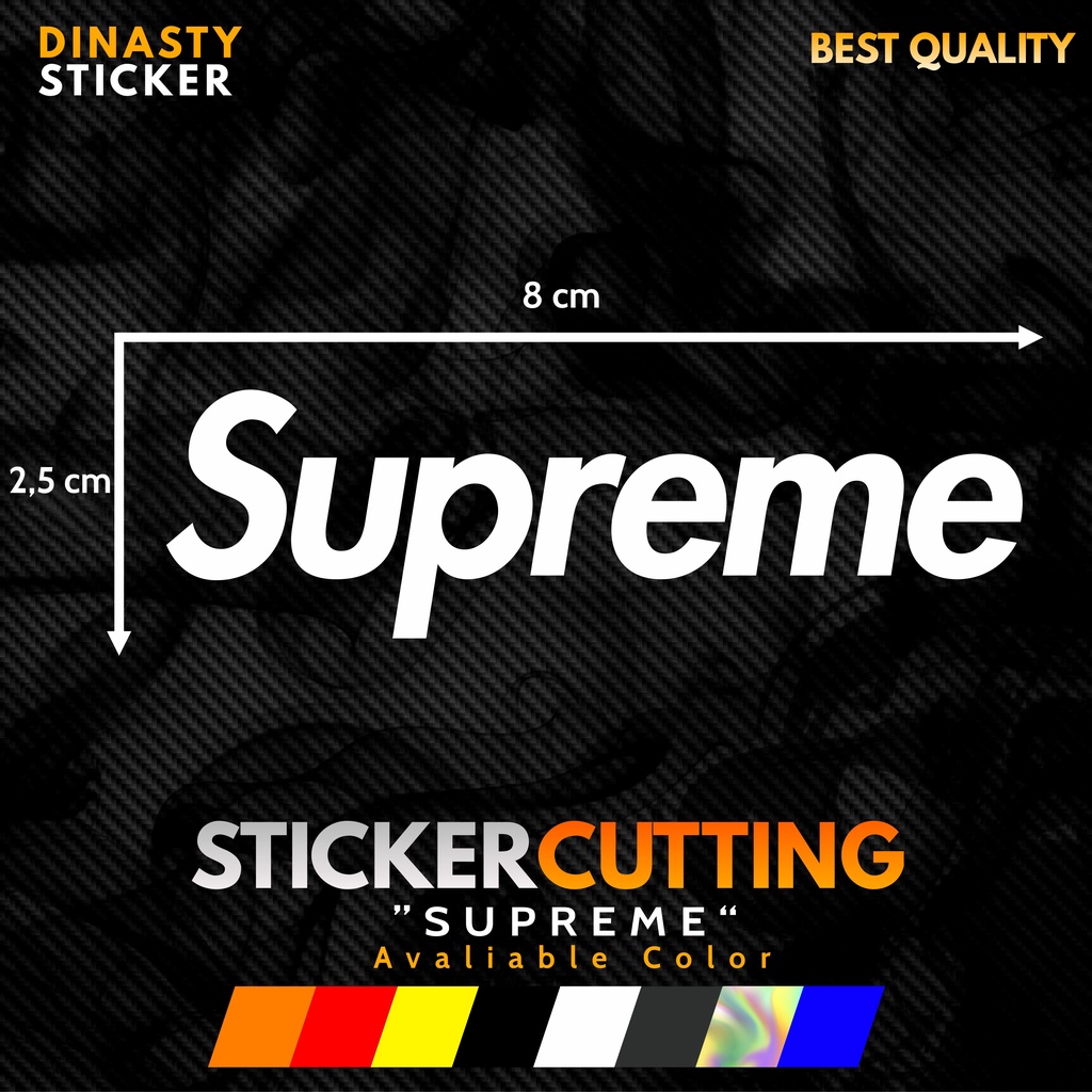 Sticker STICKER CUTTING SUPREME LOGO PRODUCT | Shopee Philippines