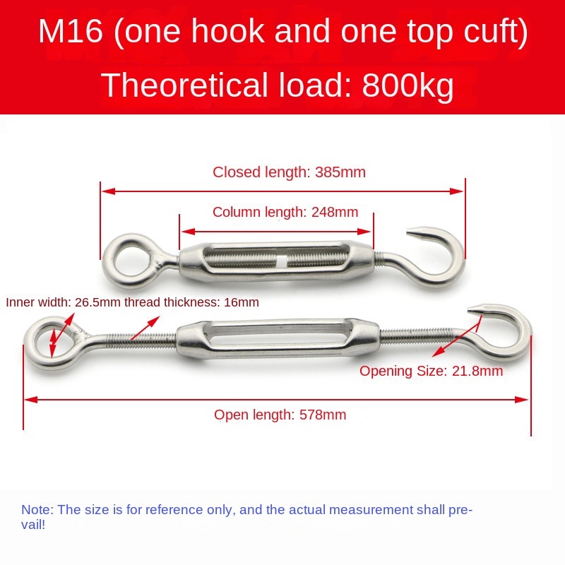 Iron Turnbuckle m8/m12/m16 Wire rope tensioner | Shopee Philippines