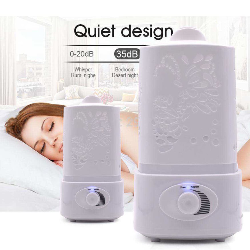 Ultrasonic Air Humidifier with LED Light Changing Color | Shopee ...