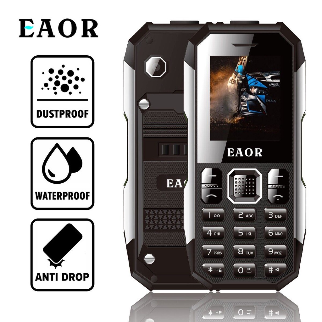 EAOR 2G Rugged Mobile Phone IP68 Waterproof Keypad Phone Dual SIM ...
