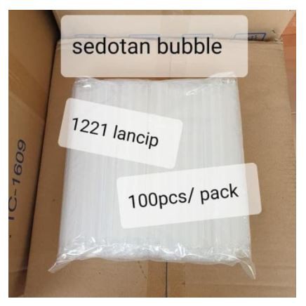 Bubble STRAW 1221 CLEAR - BOBA STRAW - STERILE HYGENIS - CONTENTS 100 ...