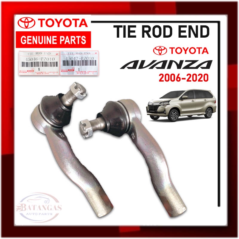 TOYOTA GENUINE TIE ROD END TOYOTA AVANZA 2006-2020 SET PART NO: 45046/ ...