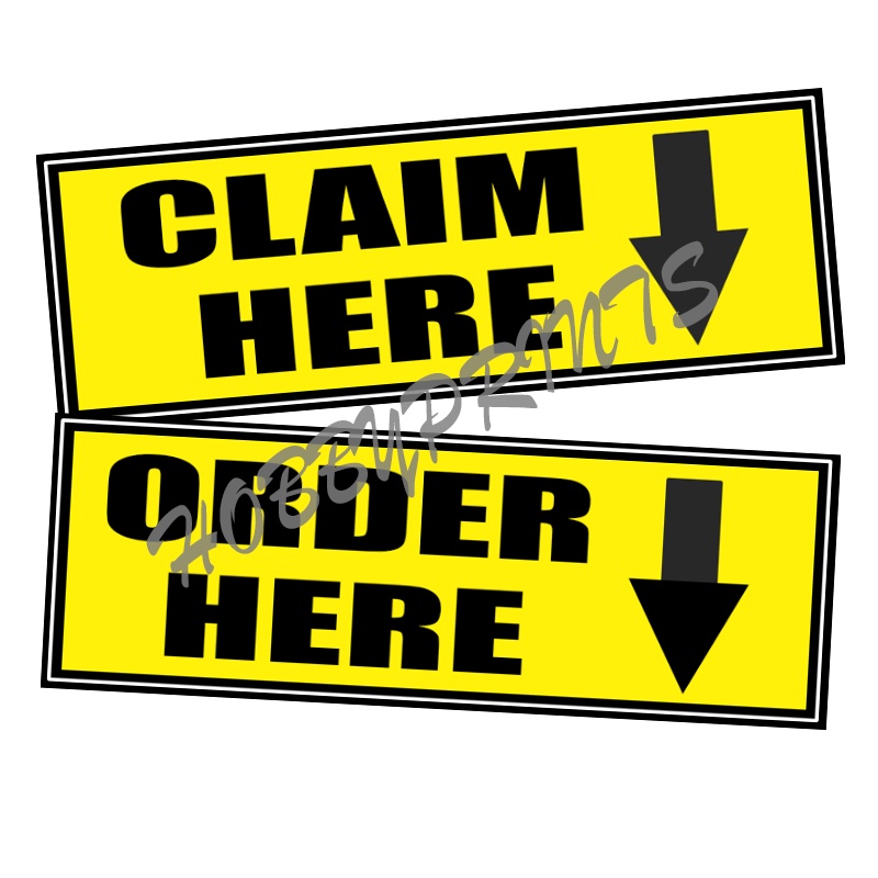 Order Here Claim Here Signage Laminated Sign | Shopee Philippines