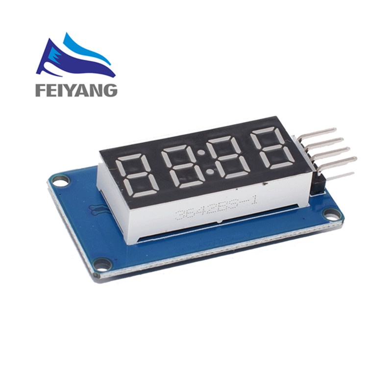 4 Bit TM1637 7 Segments Digital Display Tube Red 4-Digit LED Display ...