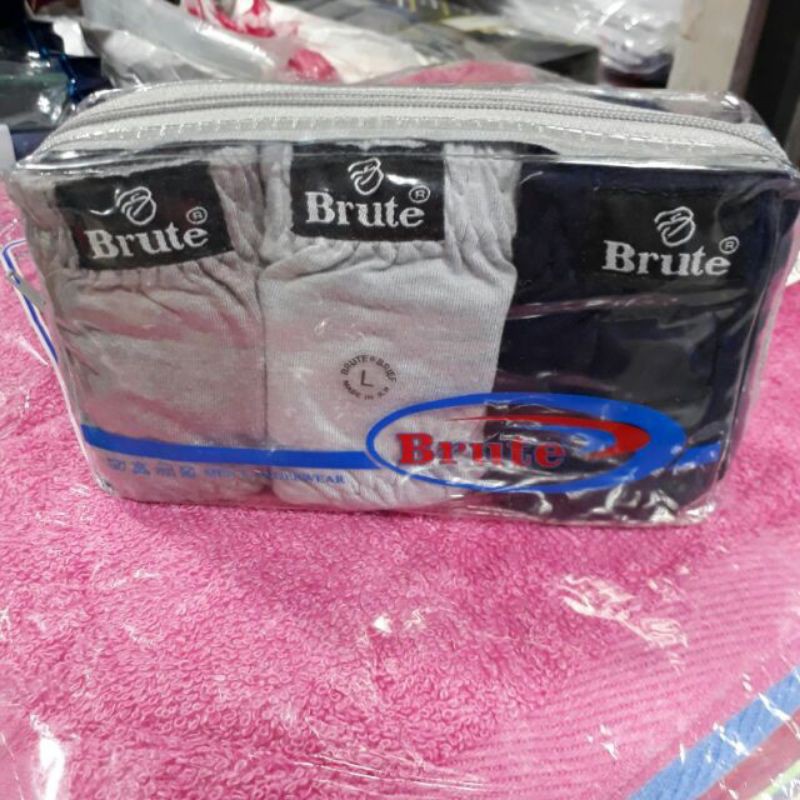 BRUTE BRIEF FOR MEN(ADULT 3 IN 1per pack) | Shopee Philippines