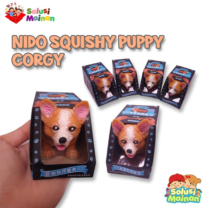 Kids Toys Anti Stress Fidget Toy Nido Squishy Doggy Cute Corgy | Shopee ...