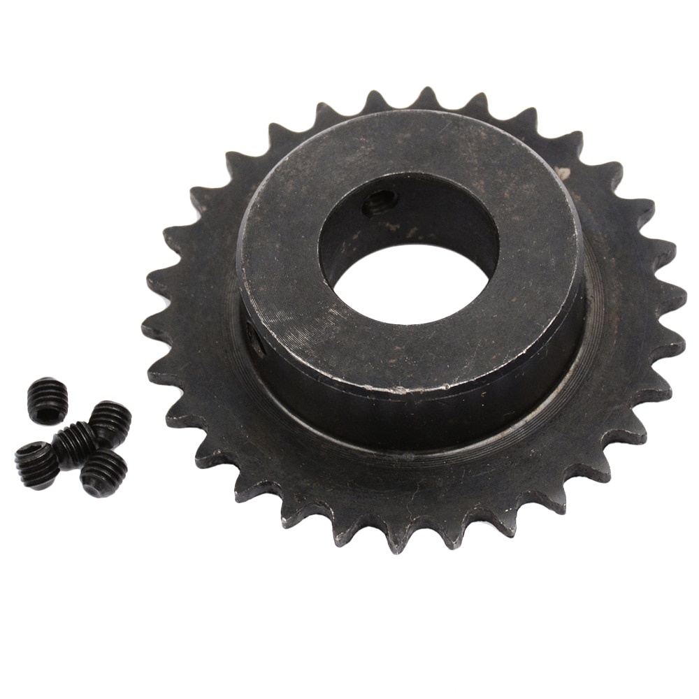 1pc 04C Chain Gear 45# Steel 30 Teeth Industrial Sprocket Wheel With Top Wire Bore 6mm 8mm 10mm ...