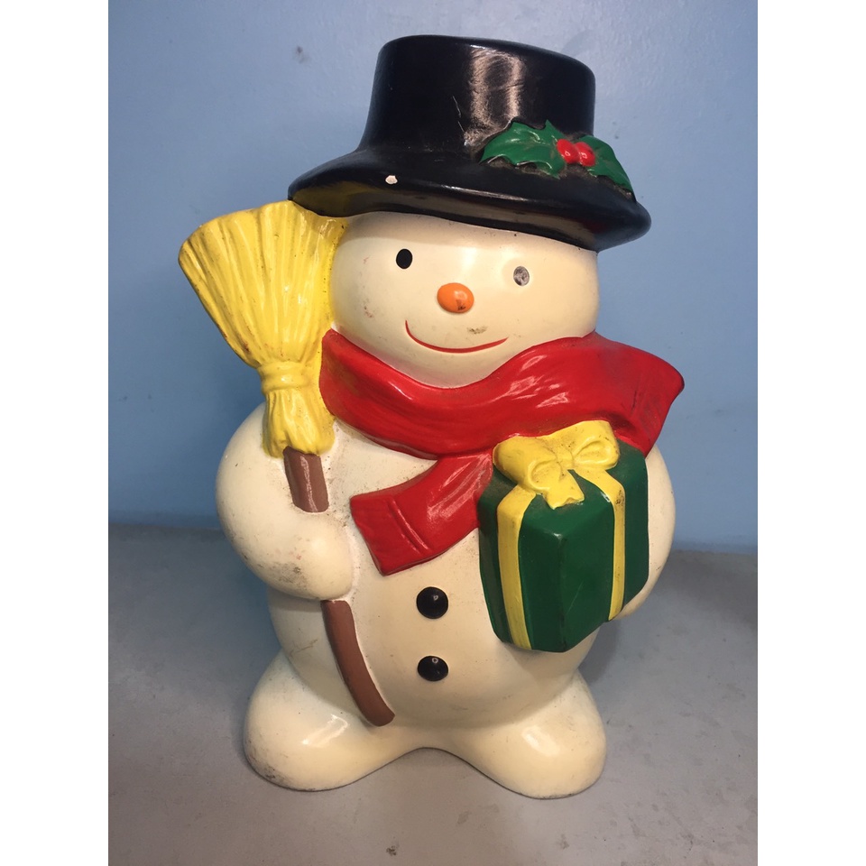 Snowman Coin Bank Ceramic Display | Shopee Philippines