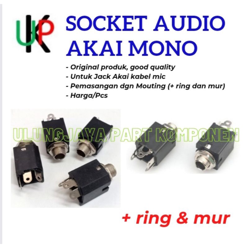 Akai mono audio socket standard Jack Akai mic cable | Shopee Philippines