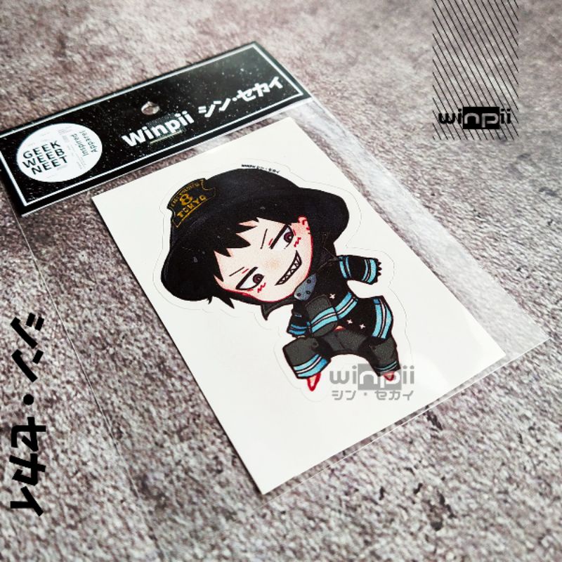Shinra Kusakabe Anime Fire Force Stickers / Stickers | Shopee Philippines