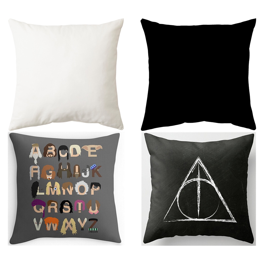 Pillow case16×16,18×18,20×20,24×24.28×28,Simple black white sofa ...