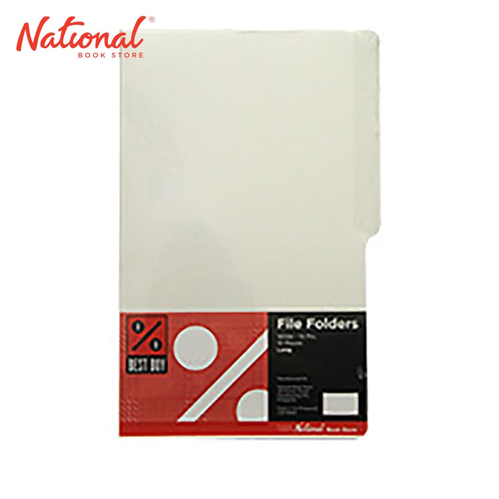 Best Buy Folder White Long 14pts 10s National Book Store | Shopee Philippines