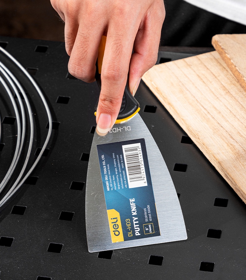 Deli Putty Trowel Soft Grip Stainless Scraper Putty Knife Trowel EDL ...