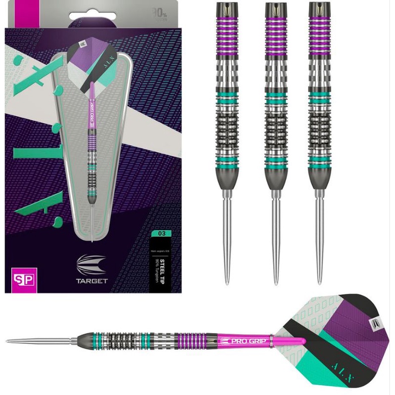 TARGET ALX 03 90% TUNGSTEN SWISS STEEL TIP DARTS[24G] [23G] [22G ...
